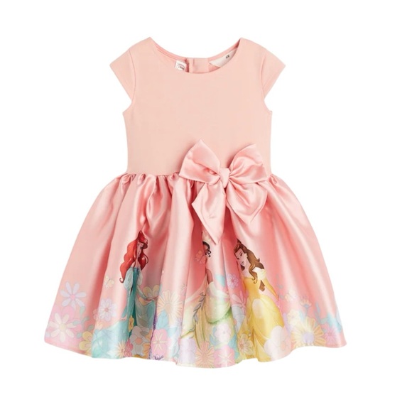 Disney | Dresses | Rare Hm X Disney Princess Peachy Pink Bow Dress ...